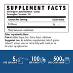 Unflavored D-Ribose for workouts