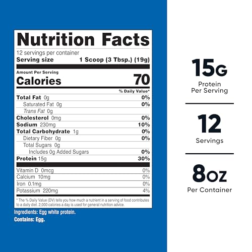 unflavored egg white protein benefits