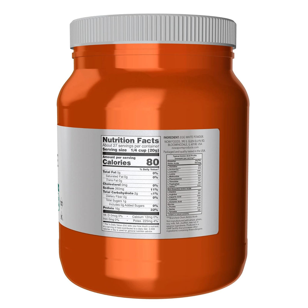 unflavored egg white protein supplement