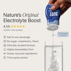 Unflavored electrolyte drops for athletes