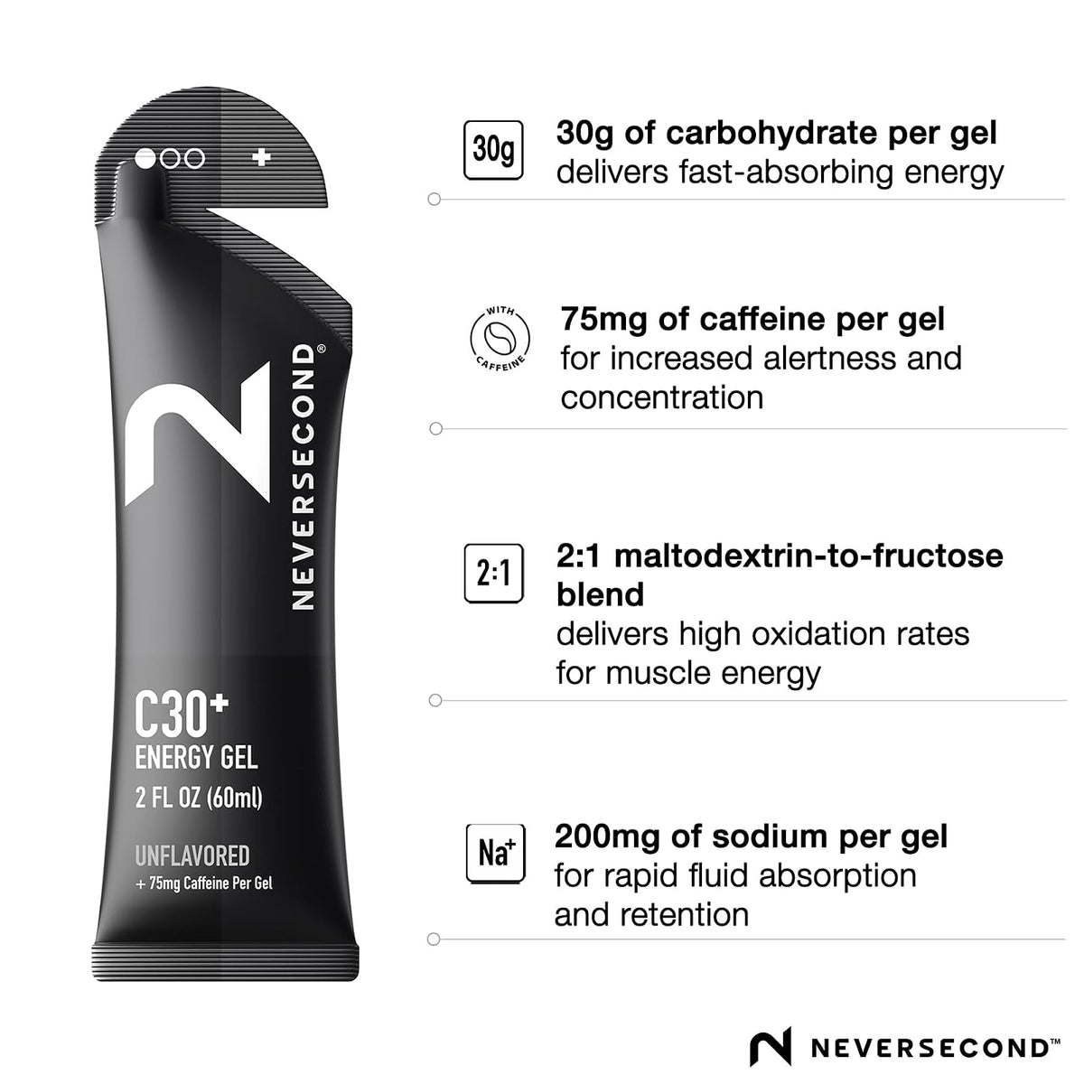 unflavored energy gel with caffeine