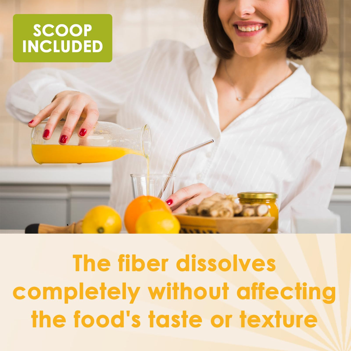 unflavored fiber for smoothies and baking