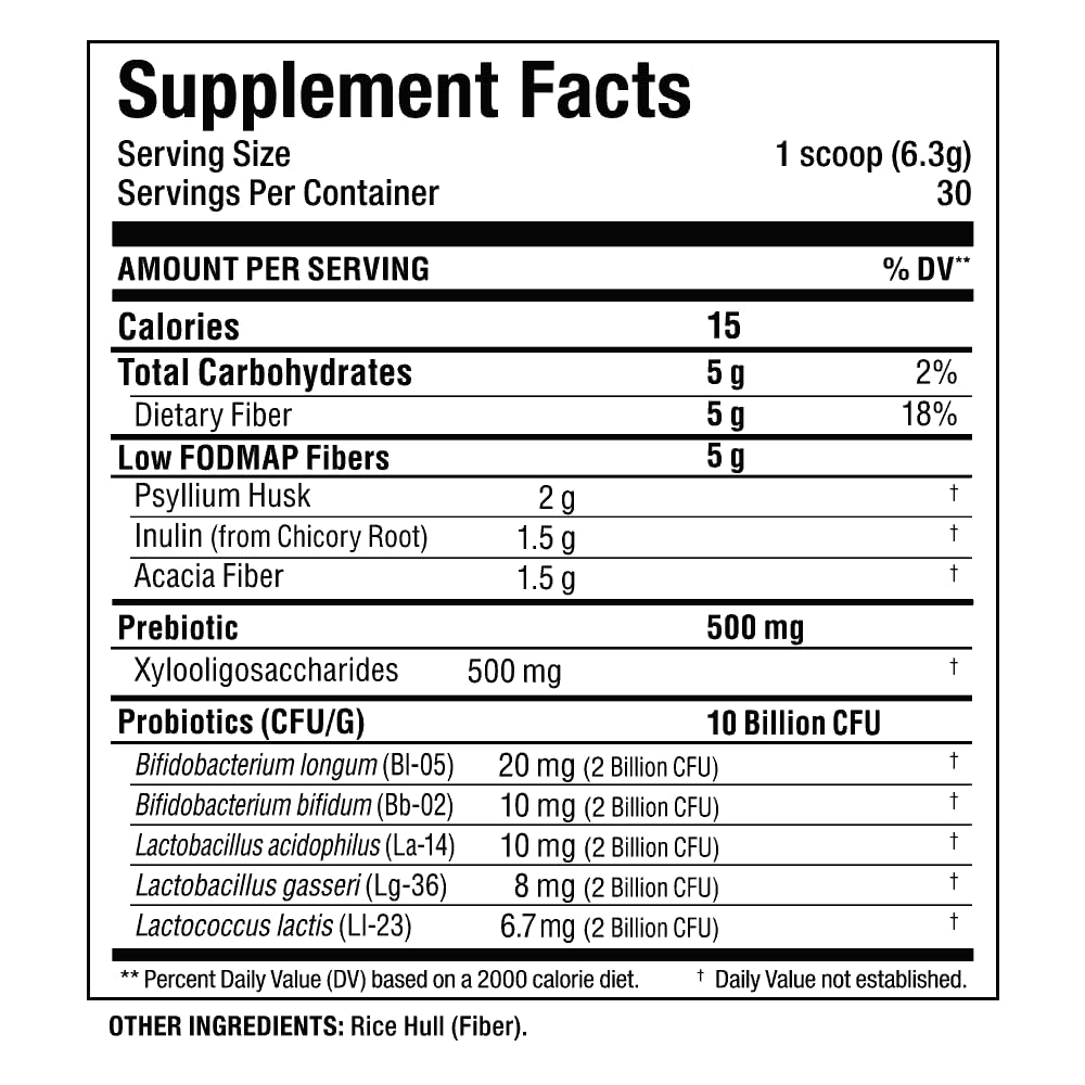 unflavored fiber powder for versatile use