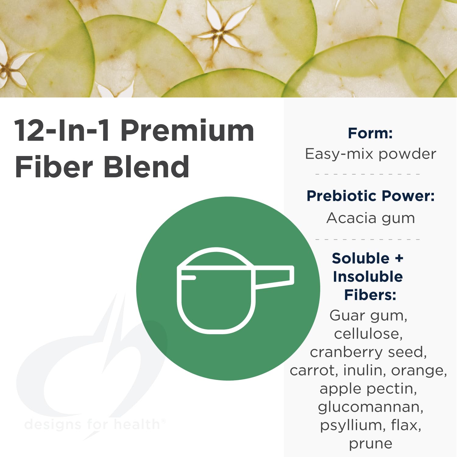 Unflavored fiber prebiotic blend