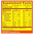 Unflavored fiber supplement for digestion