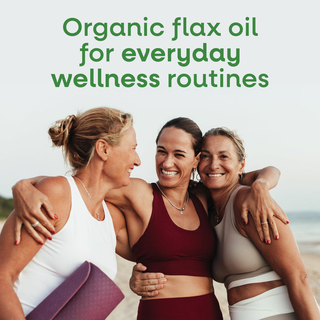 Unflavored flax seed oil supplement