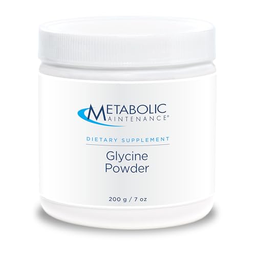 Unflavored glycine powder for detox support
