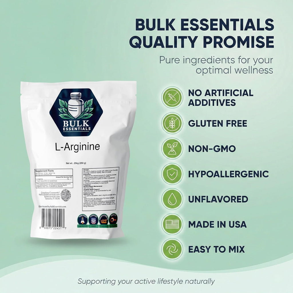Unflavored L-Arginine supplement for athletes