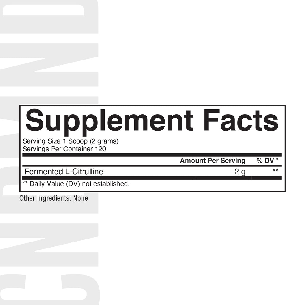 Unflavored L-Citrulline for better endurance