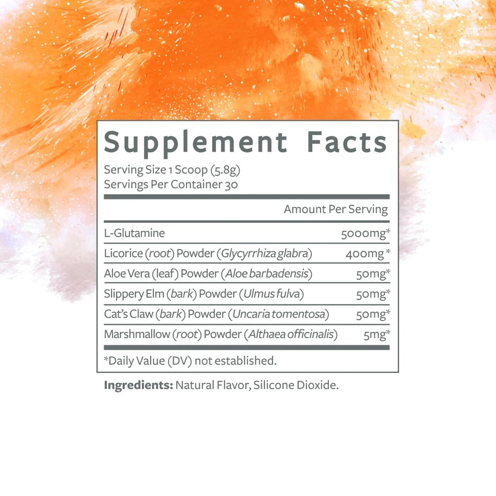 Unflavored L-Glutamine for gut health
