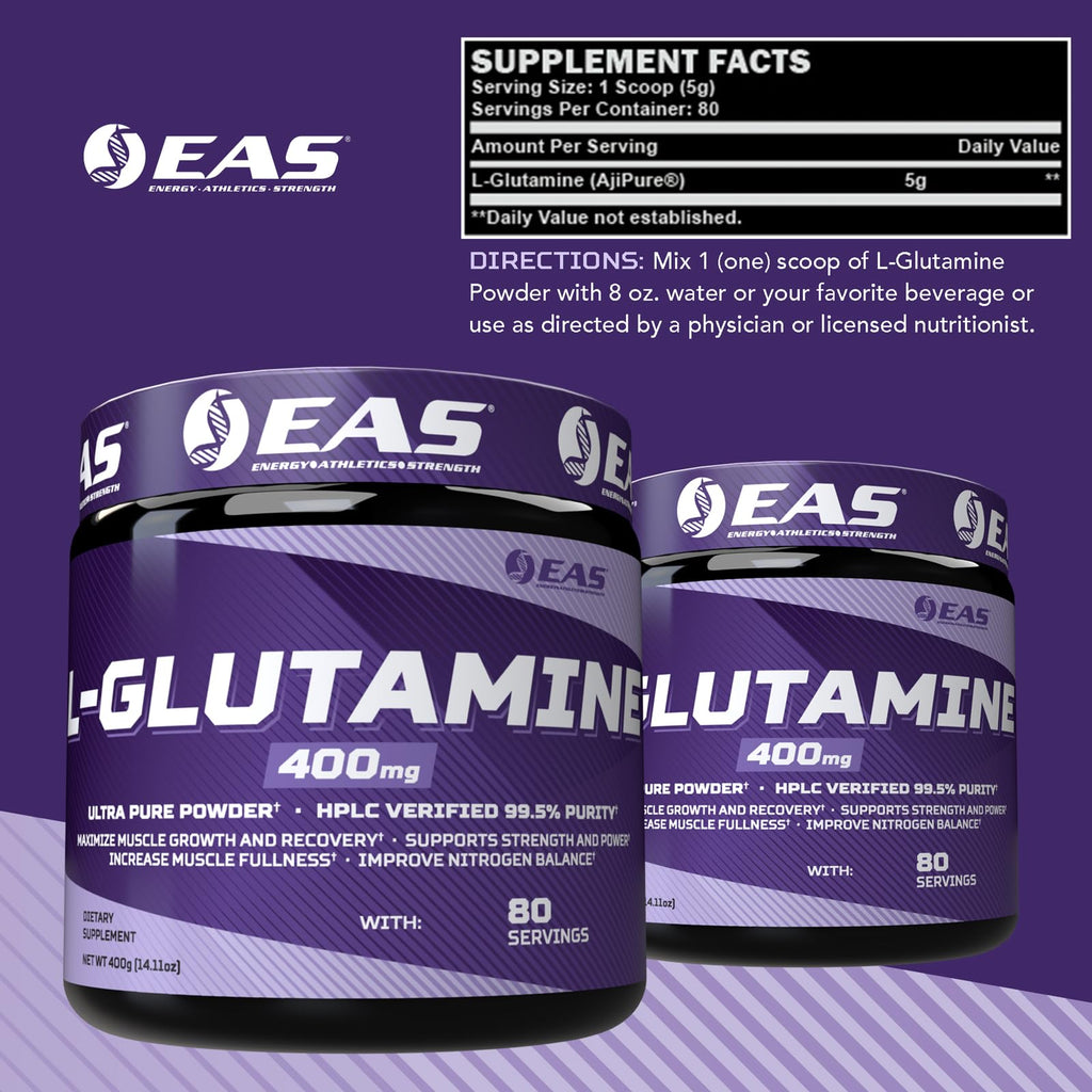 Unflavored L-Glutamine for mixing