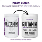 unflavored l-glutamine powder supplement