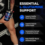 Unflavored l-glutamine supplement for athletes