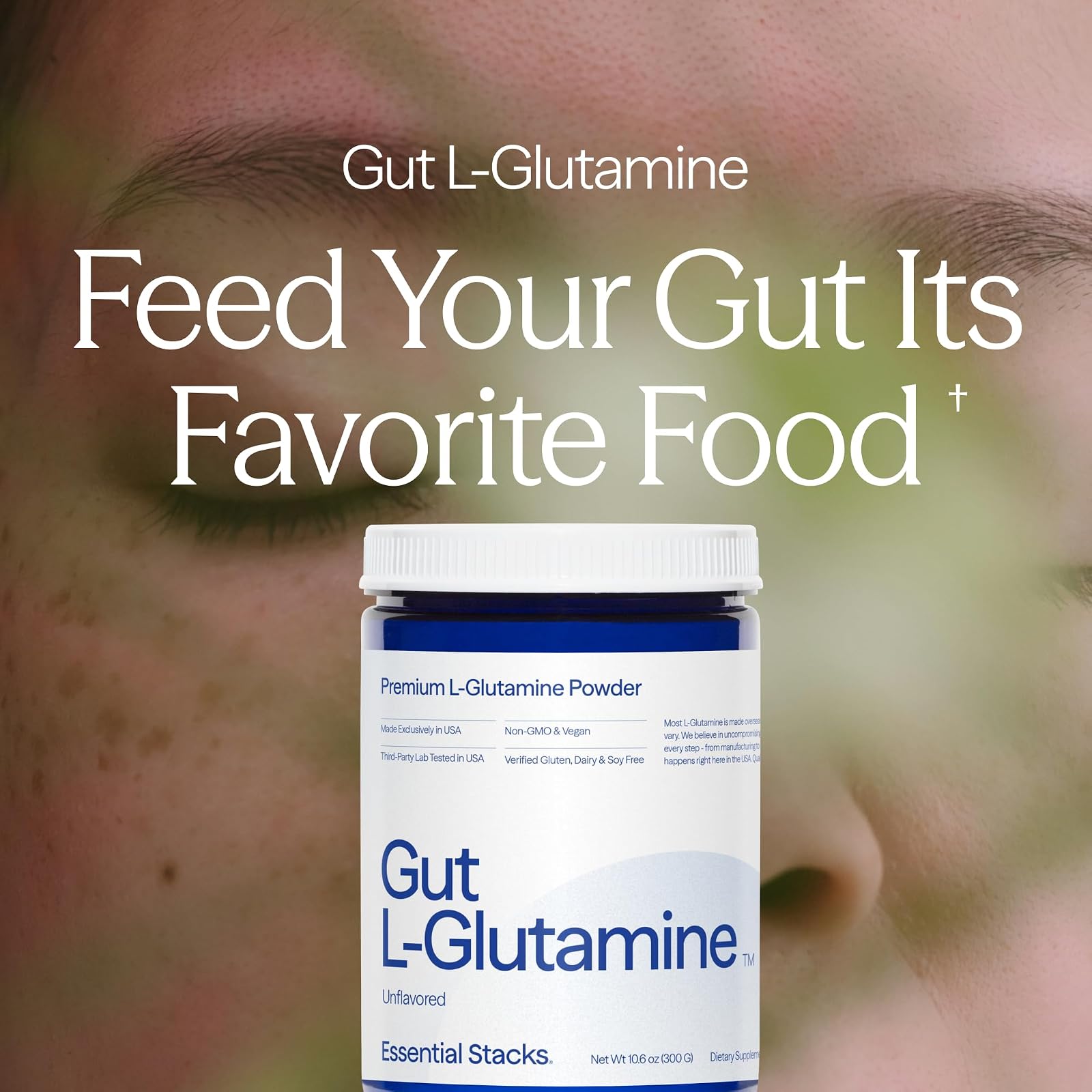 unflavored l-glutamine supplement powder