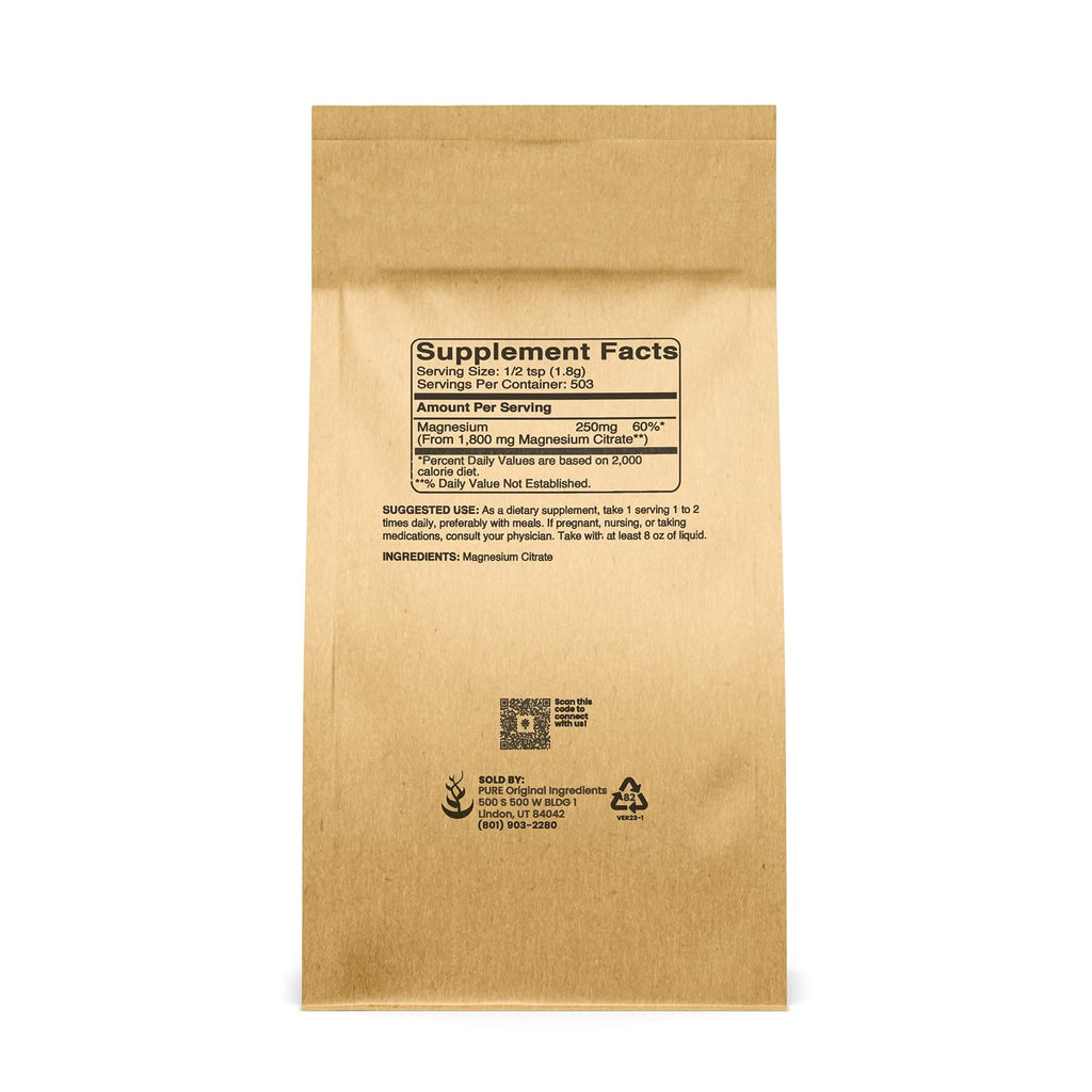 unflavored magnesium citrate for daily use