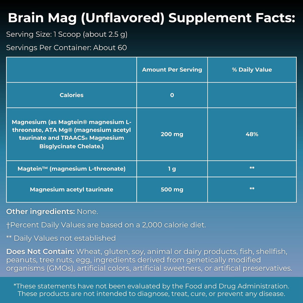 unflavored magnesium powder for sleep