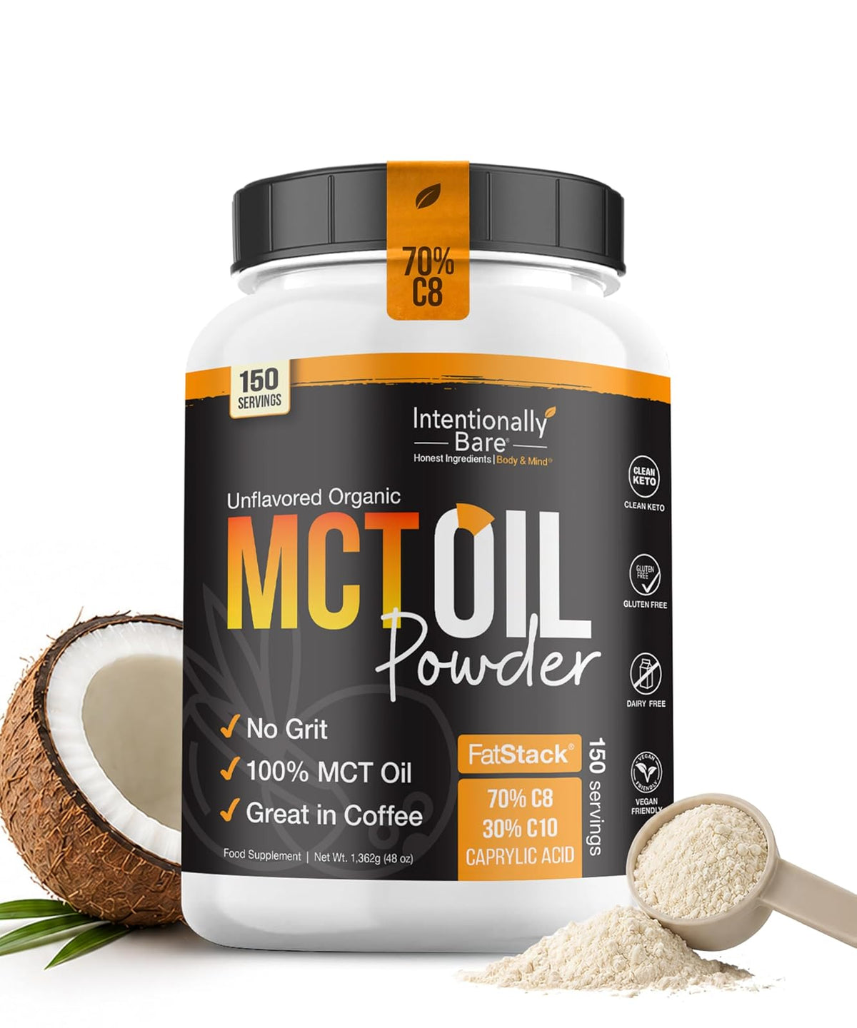 unflavored mct oil powder for smoothies