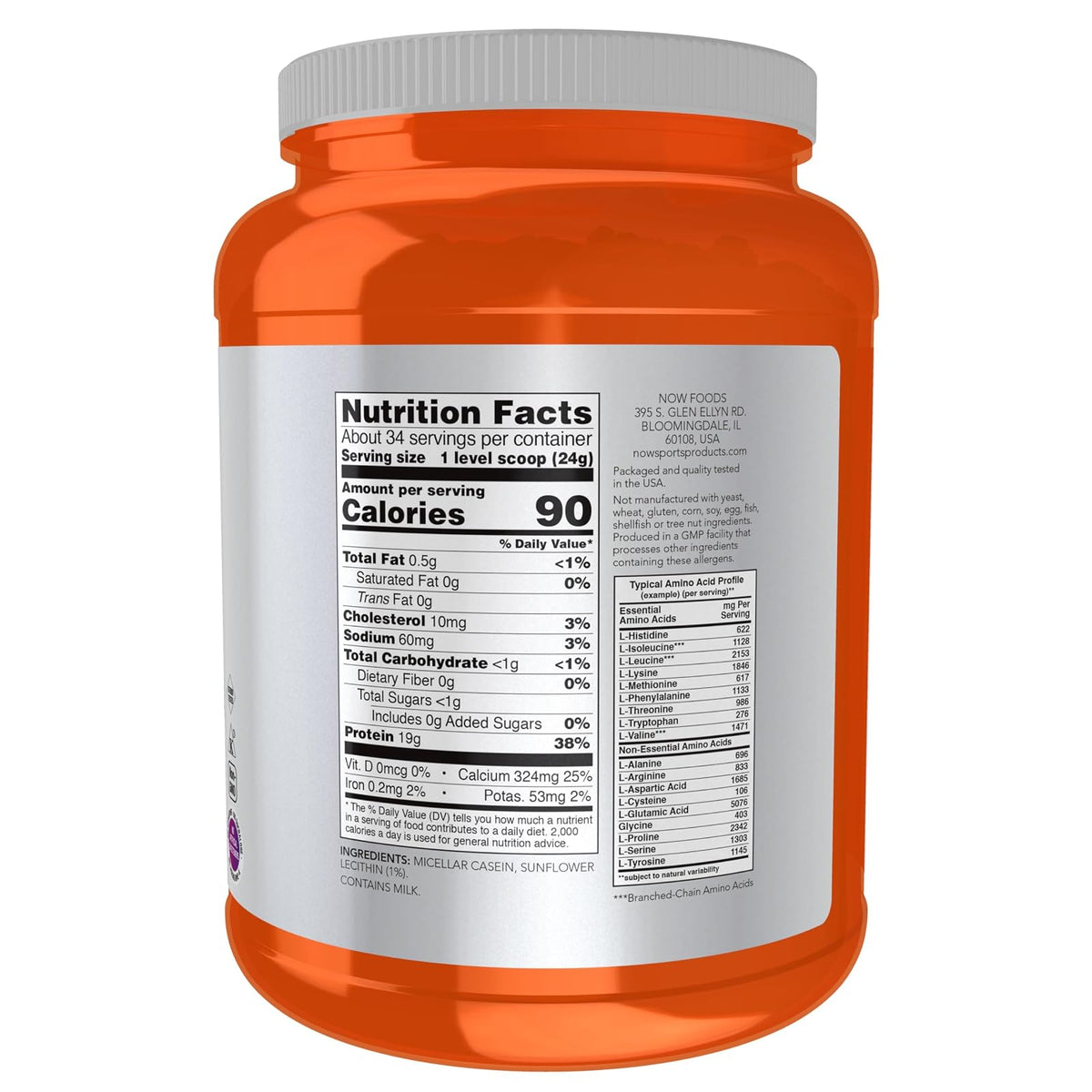 unflavored micellar casein for muscle recovery
