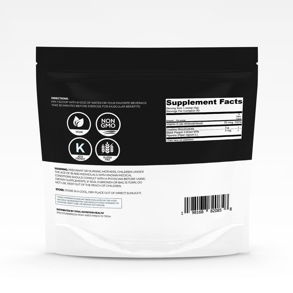 unflavored micronized creatine supplement