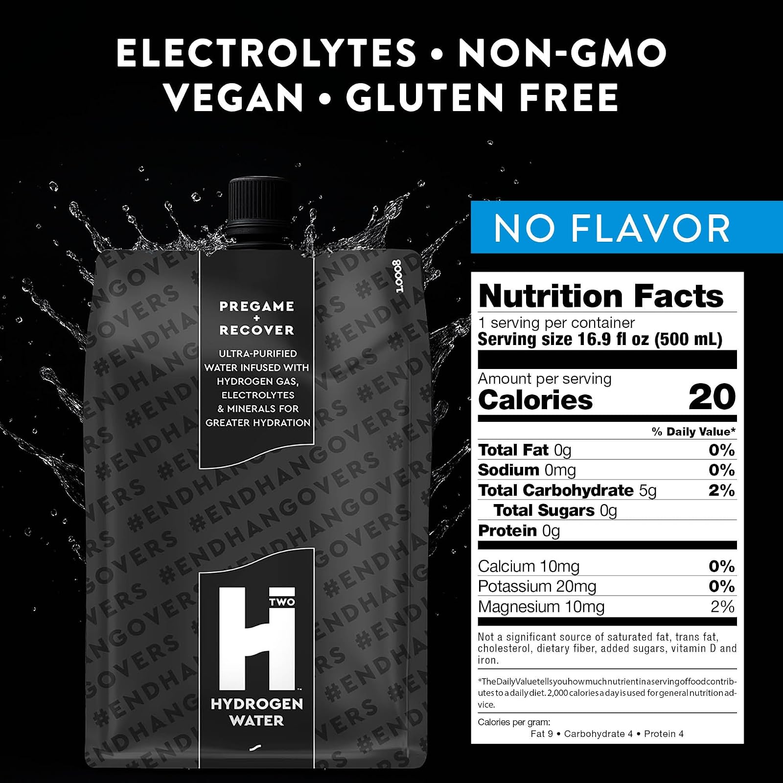 unflavored molecular hydrogen drink