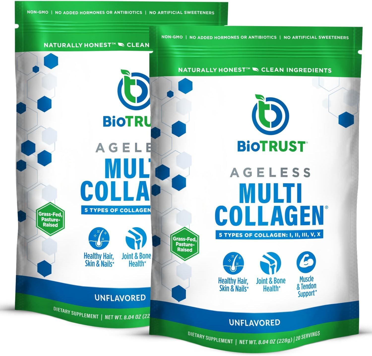 unflavored multi collagen peptides powder