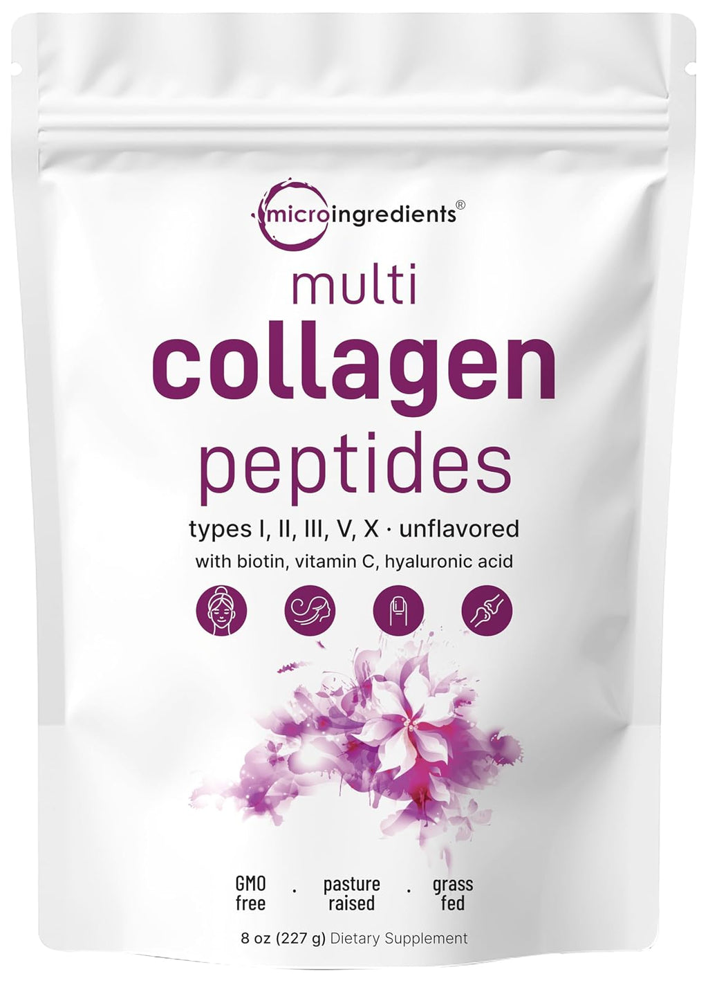 unflavored multi collagen peptides powder