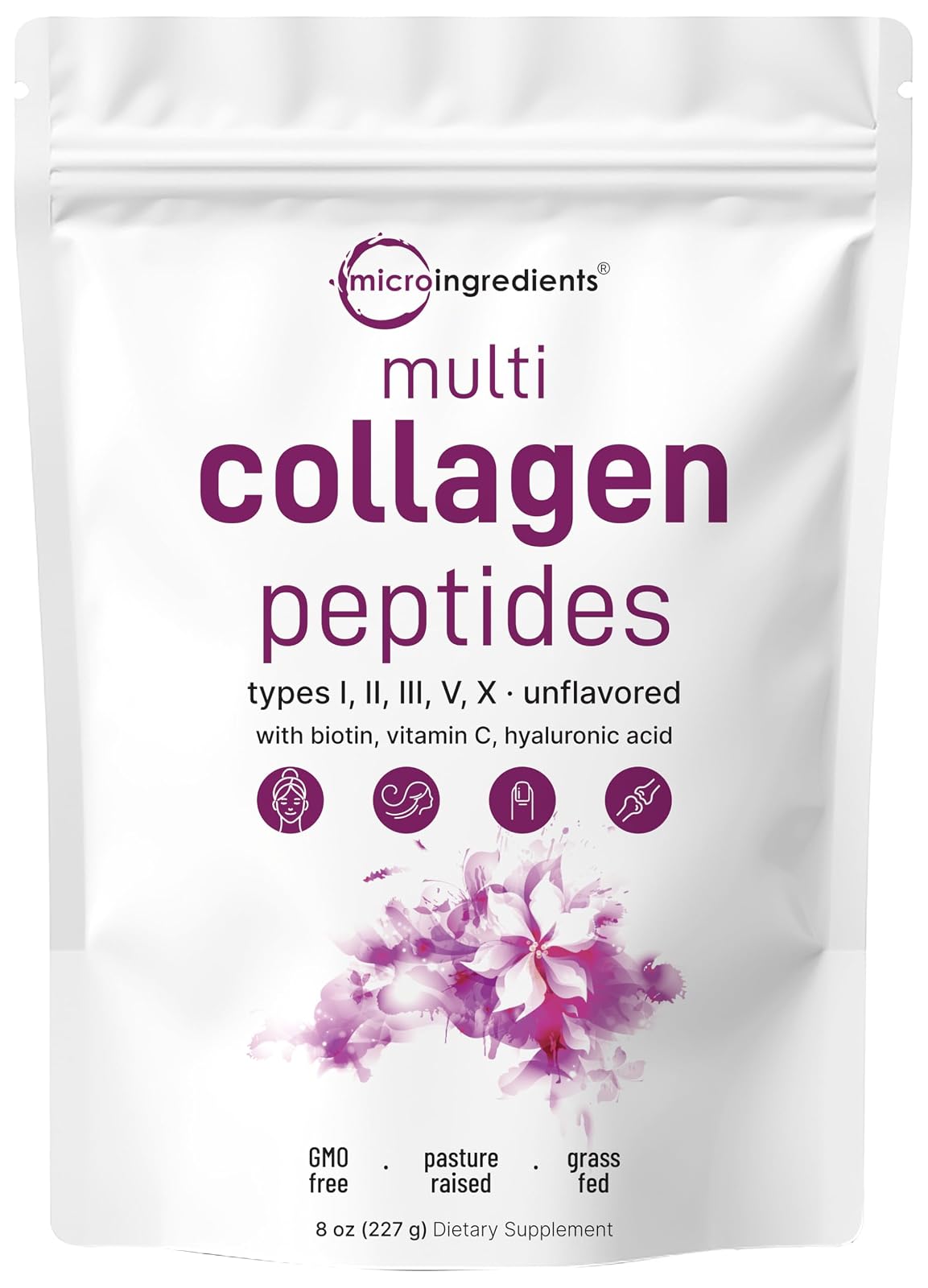 unflavored multi collagen peptides powder