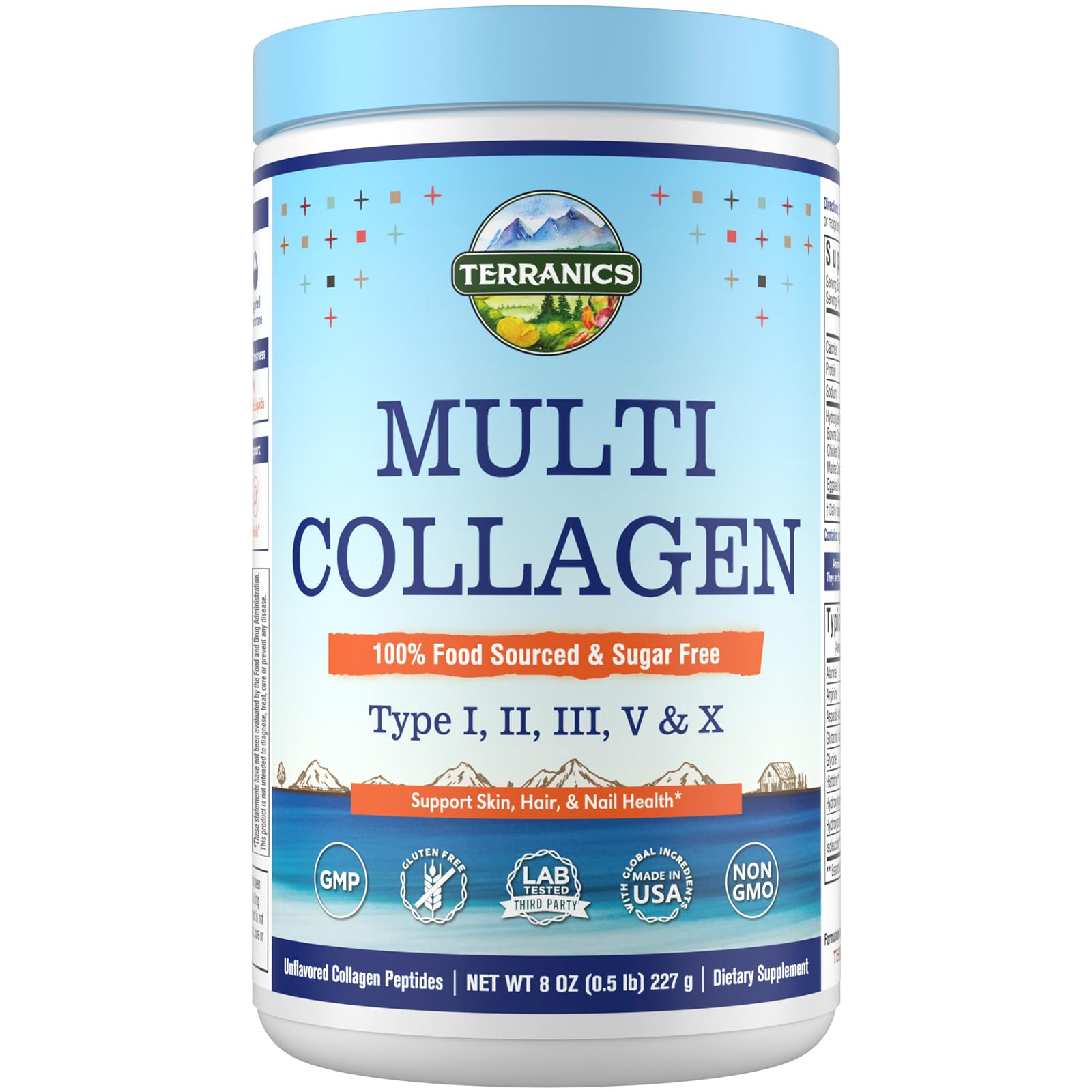 unflavored multi collagen peptides powder