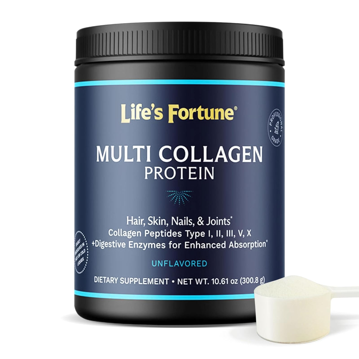 unflavored multi collagen peptides powder