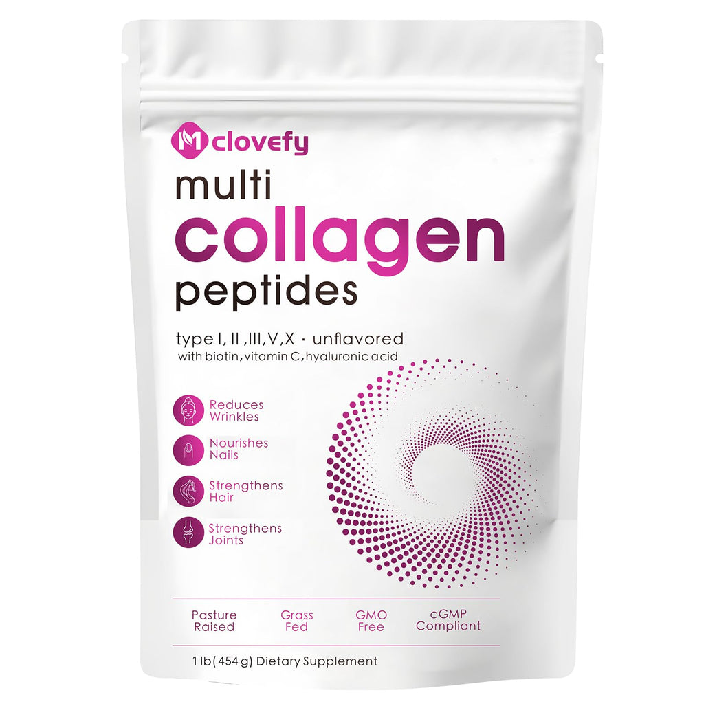 unflavored multi collagen peptides powder