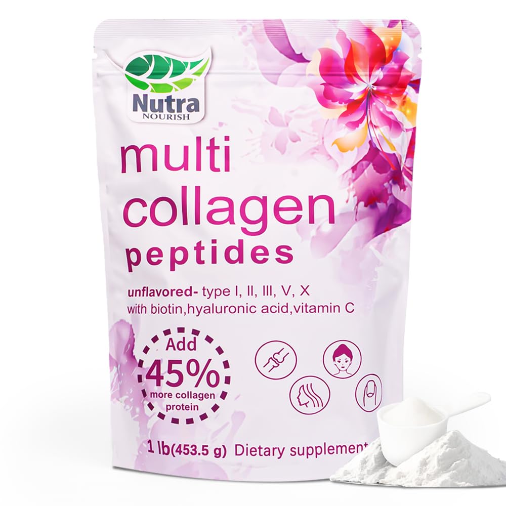 unflavored multi collagen peptides powder