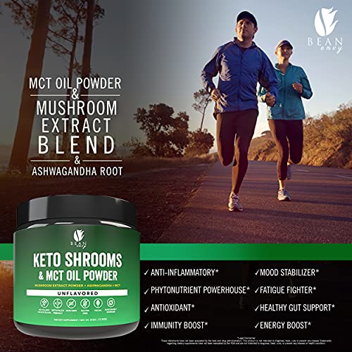 Unflavored mushroom powder for smoothies