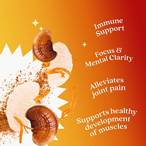 Unflavored mushroom supplement for wellness