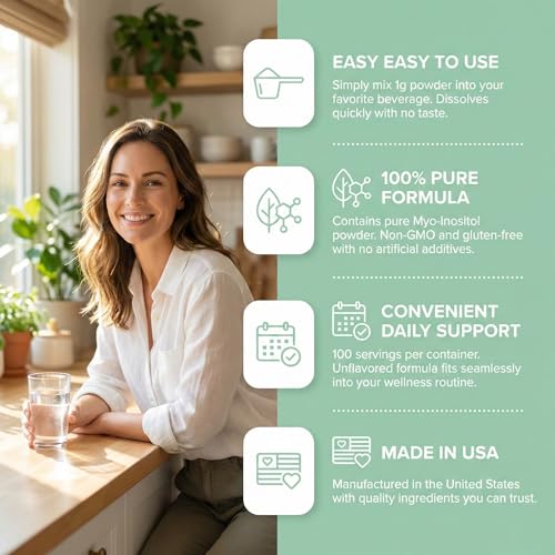Unflavored Myo Inositol powder benefits