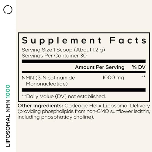 Unflavored NMN powder supplement