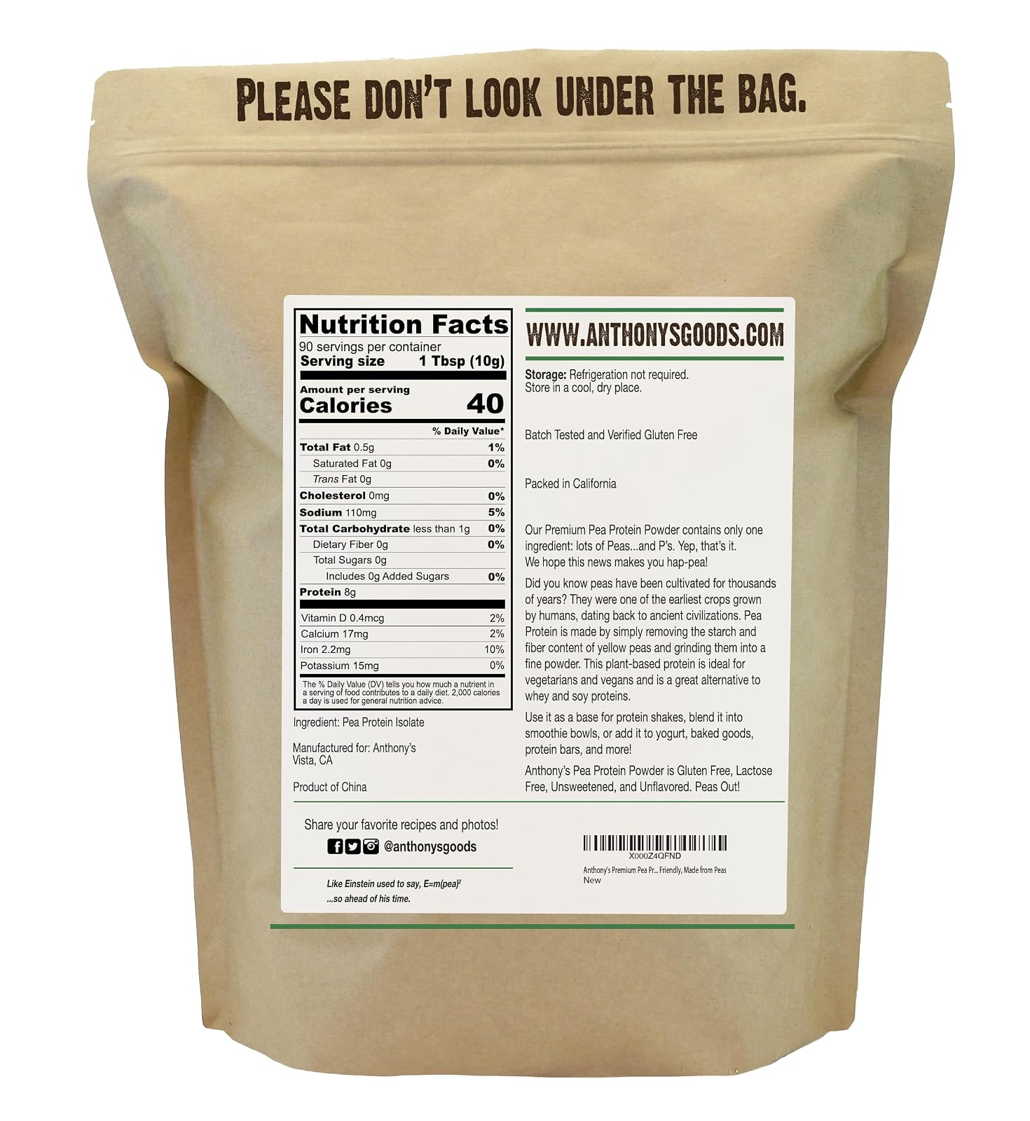 unflavored plant based protein for baking