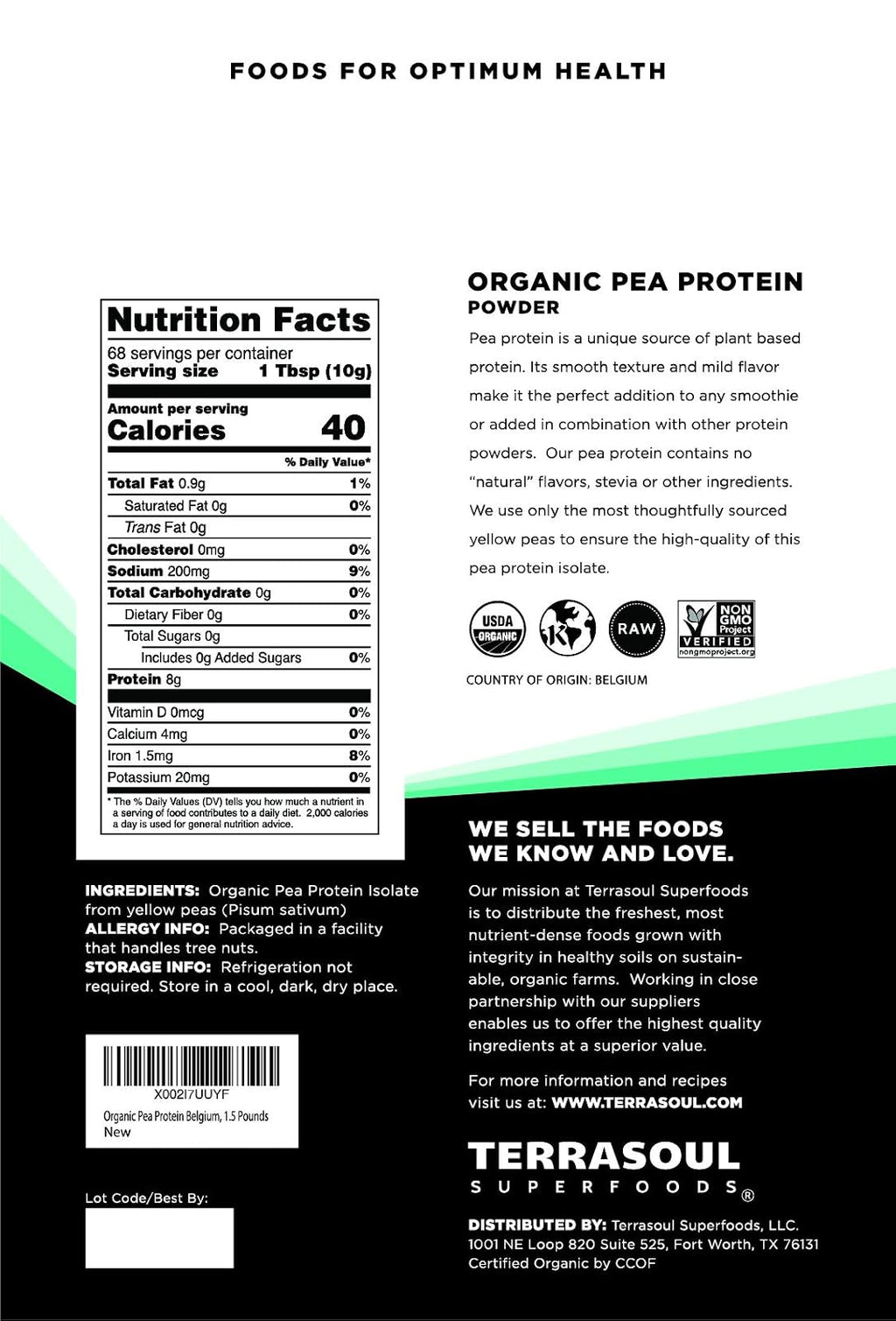 unflavored plant based protein for baking