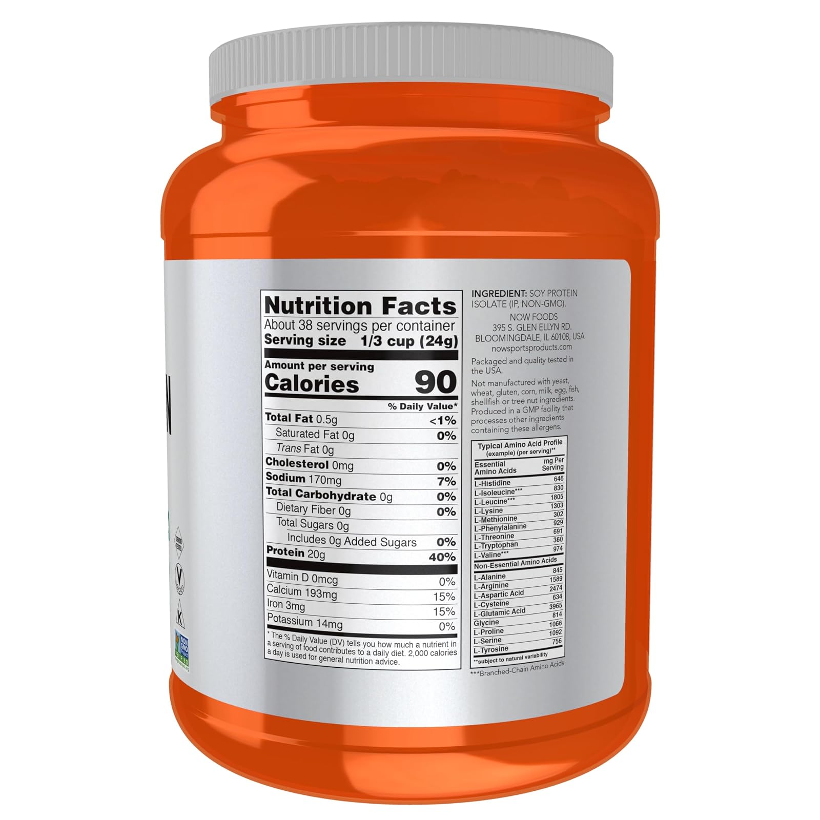 unflavored plant based protein option