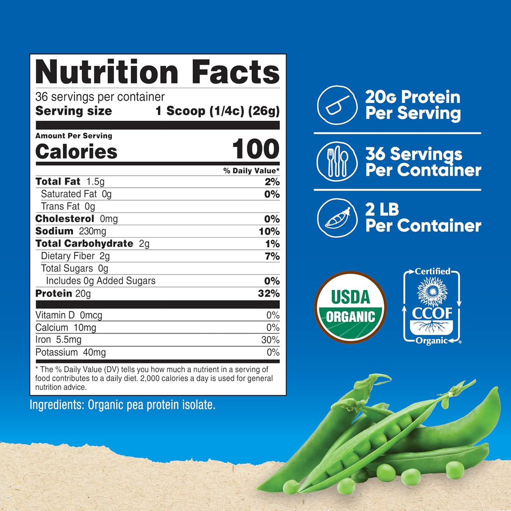 unflavored plant based protein powder