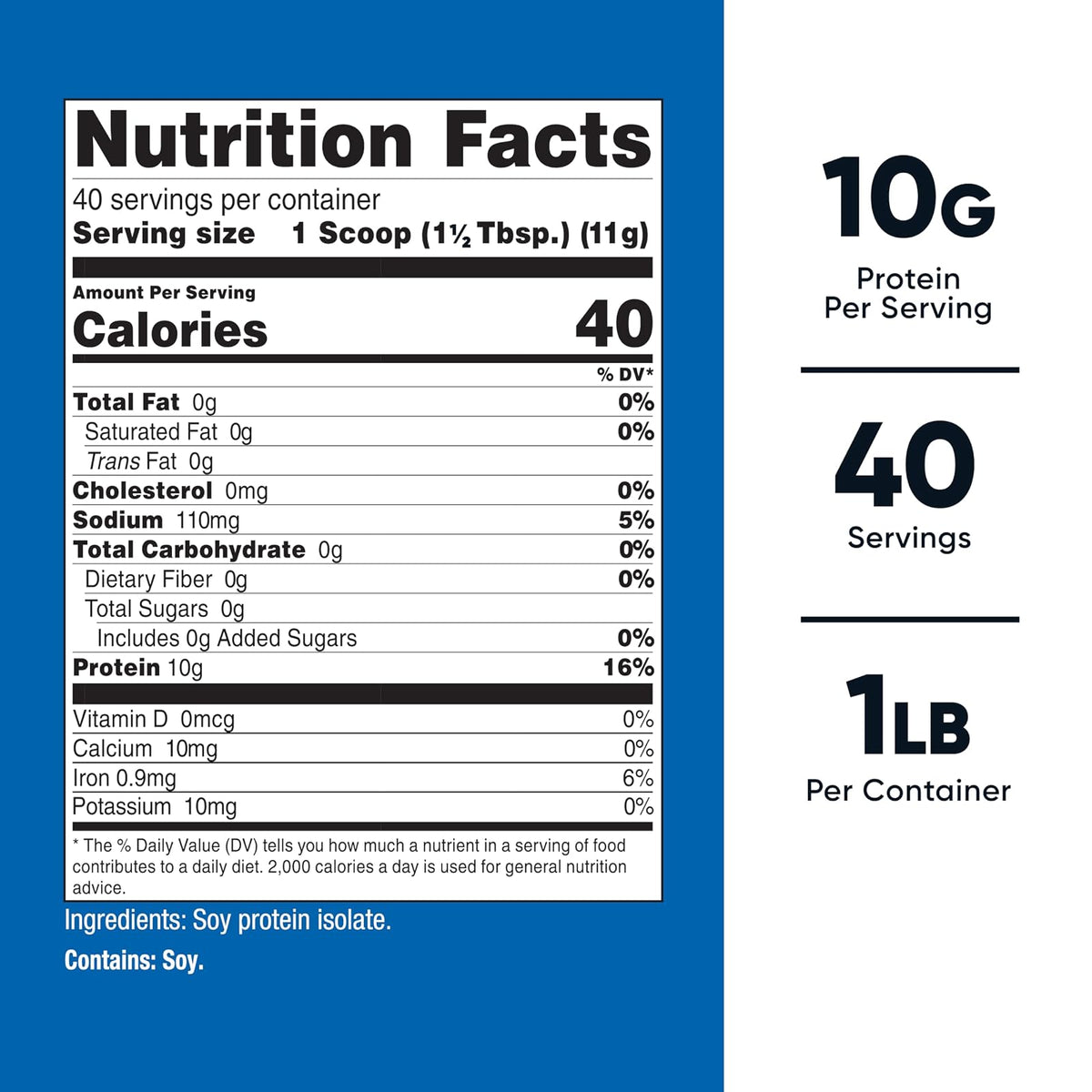 unflavored plant based protein powder