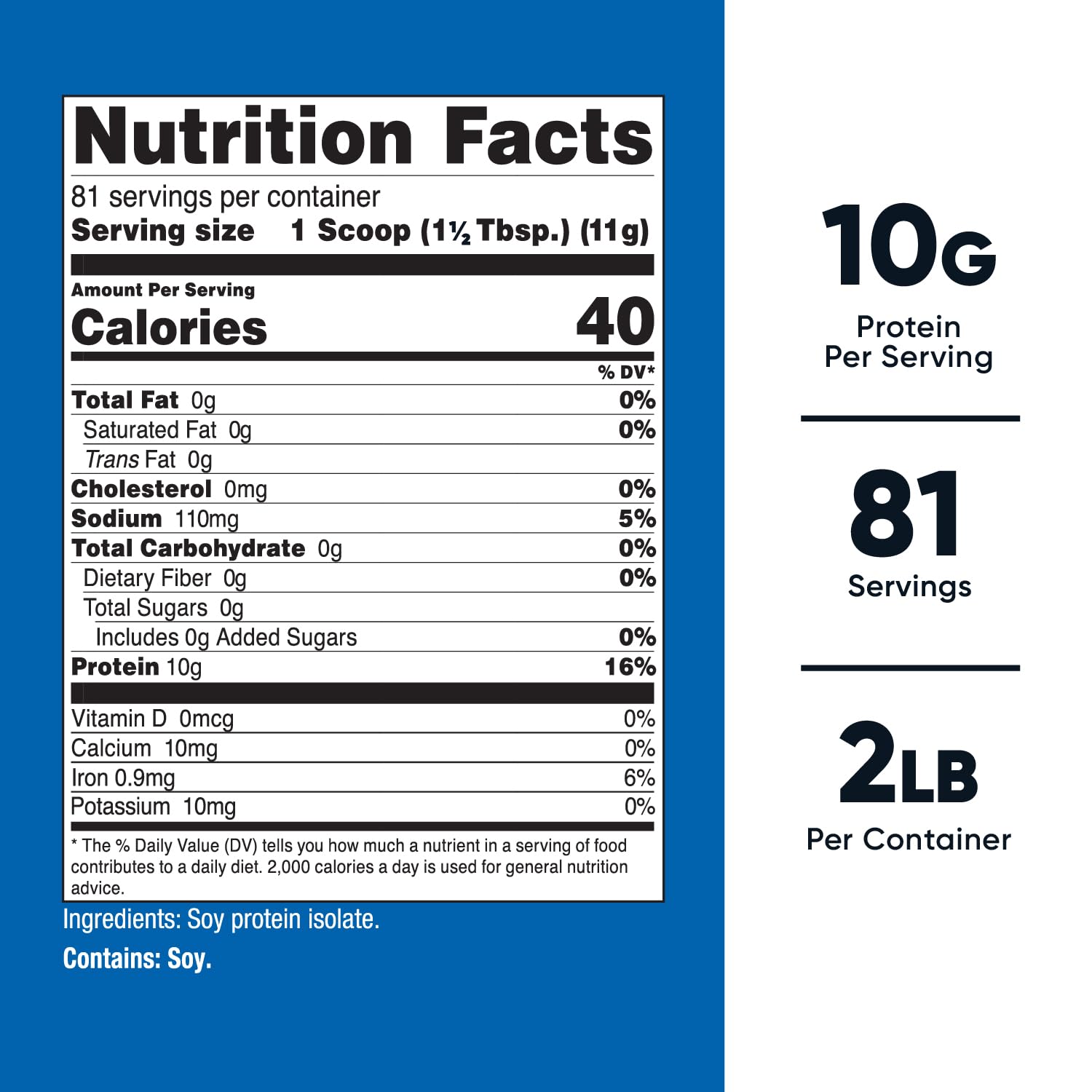 unflavored plant based protein powder