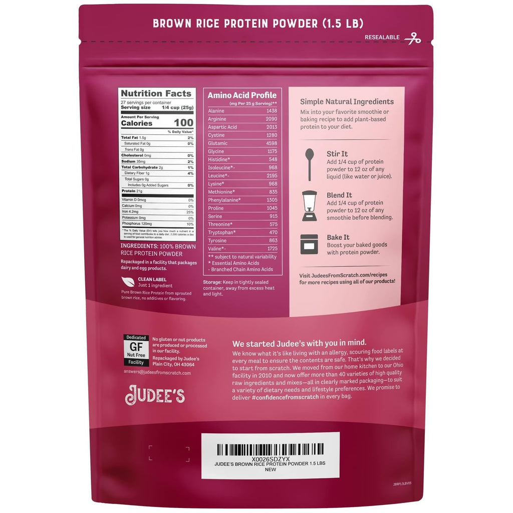 unflavored plant based protein powder
