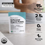 Unflavored plant-based protein supplement