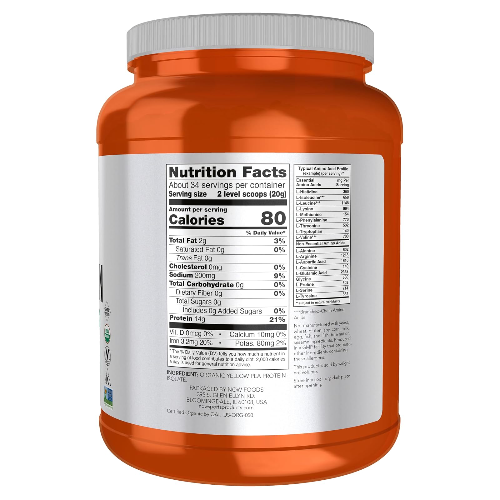 unflavored plant based protein