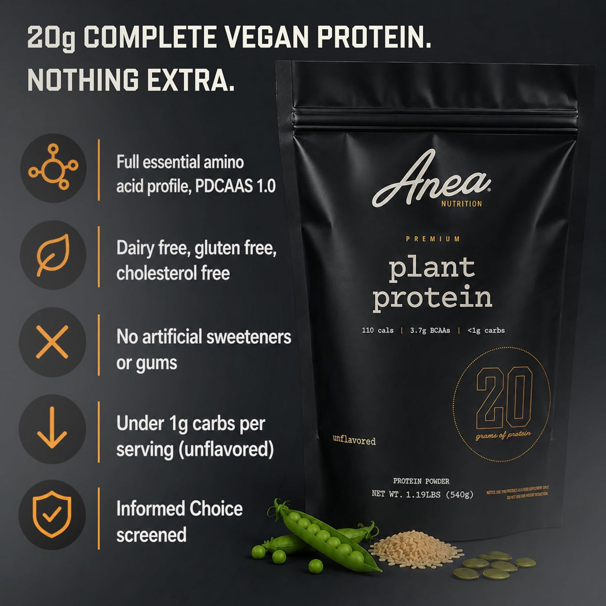 unflavored plant protein for smoothies