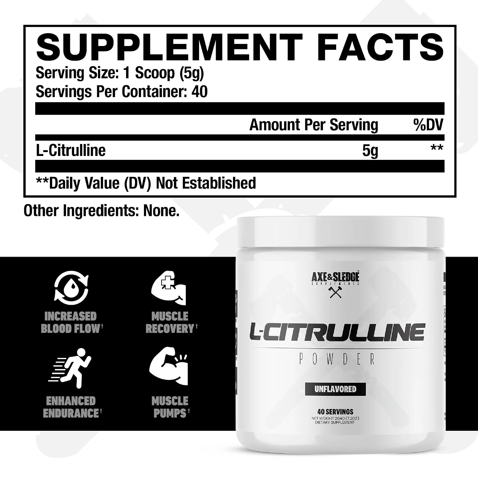 Unflavored pre-workout for muscle pumps