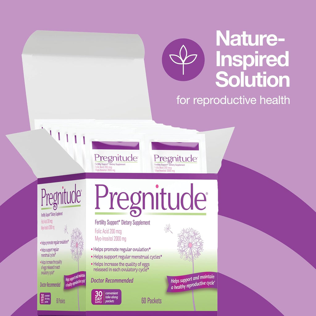 unflavored Pregnitude fertility support packets