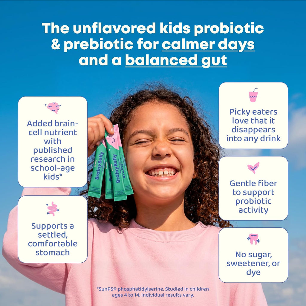 unflavored probiotics for children's gut health