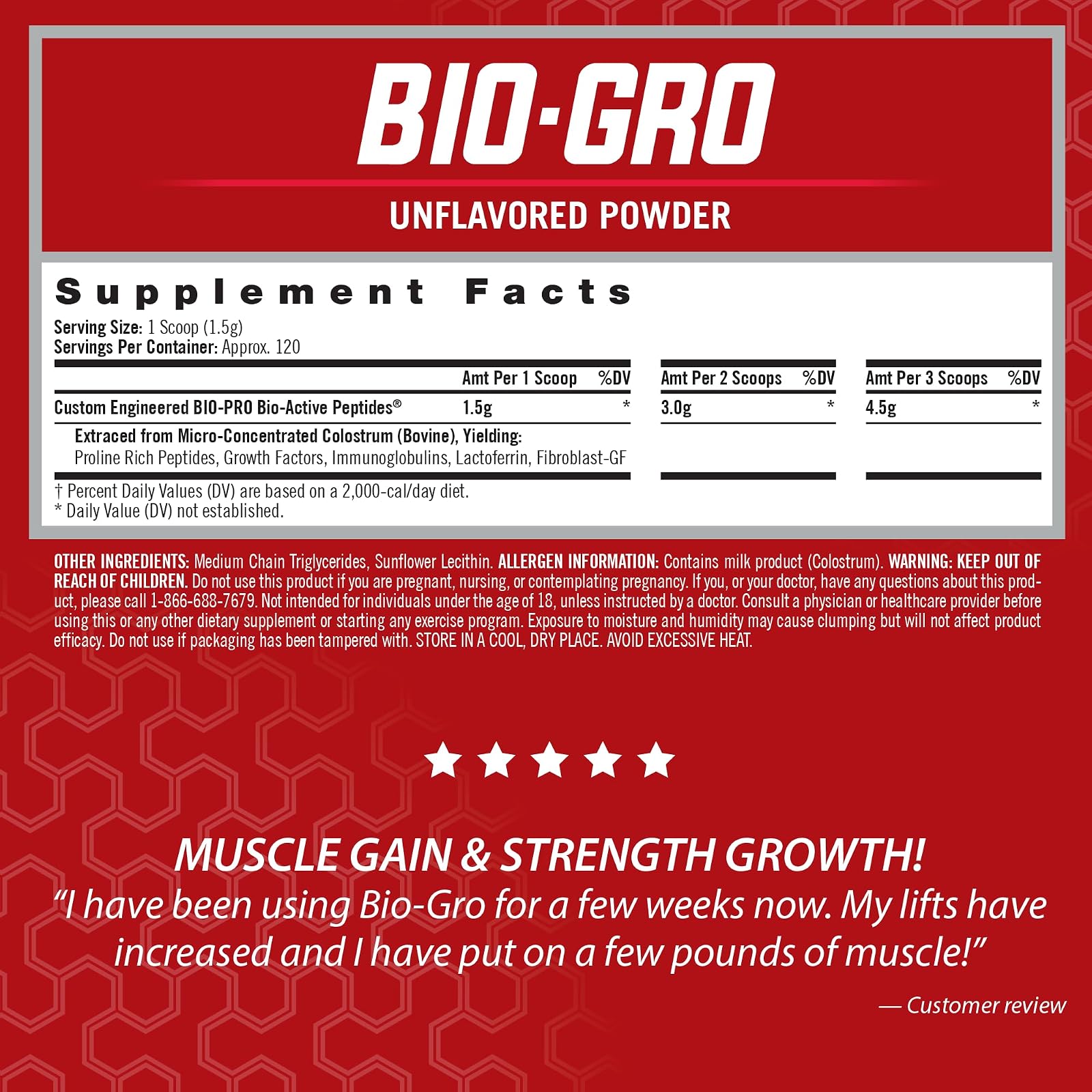 unflavored protein synthesis amplifier