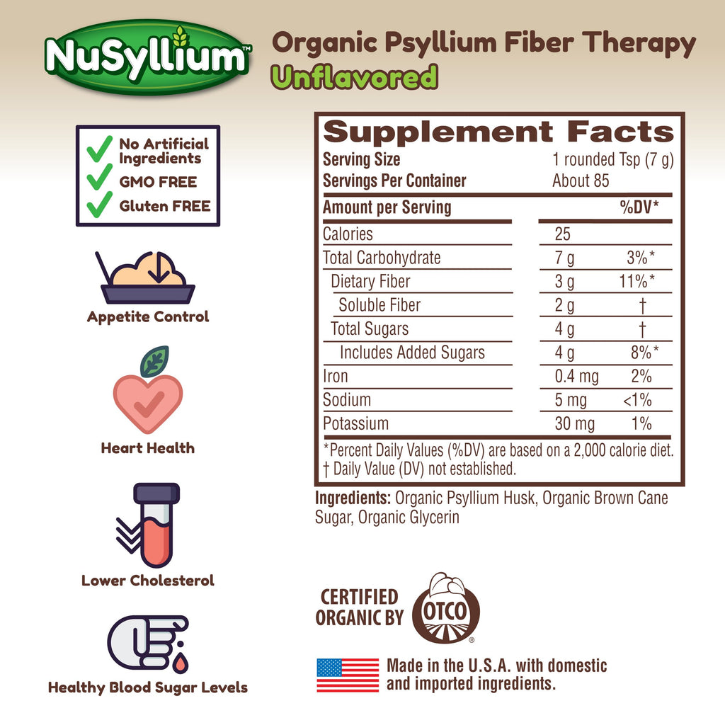 unflavored psyllium husk powder
